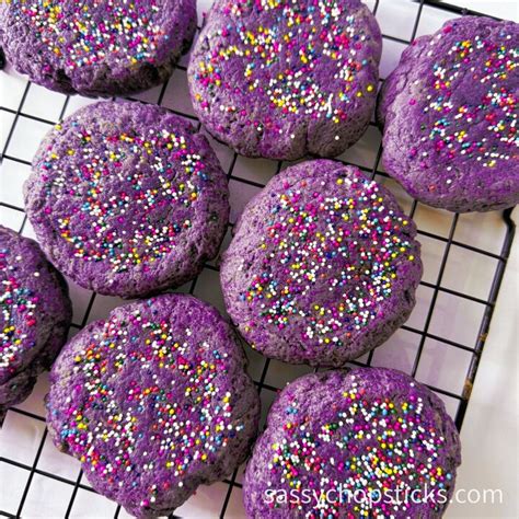 Ube Cookies Recipe Delicious Purple Yam Dessert Foodtalk