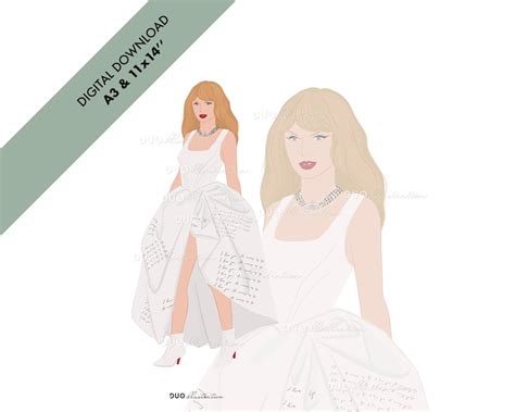 Taylor Swift Ttpd Eras Tour Paris Poster 11x14in And A3 Fortnight Dress