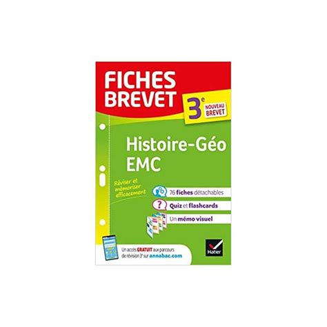 Fiches Brevet Histoire Géographie Emc 3e Brevet 2022