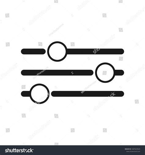 Equalizer Setting Icon Collection Vector Stock Vector Royalty Free 1687023529 Shutterstock