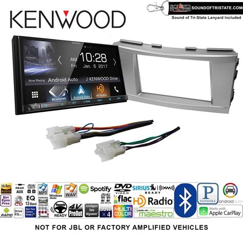 Kenwood DMX7704S Double Din Radio Install Kit With Apple CarPlay