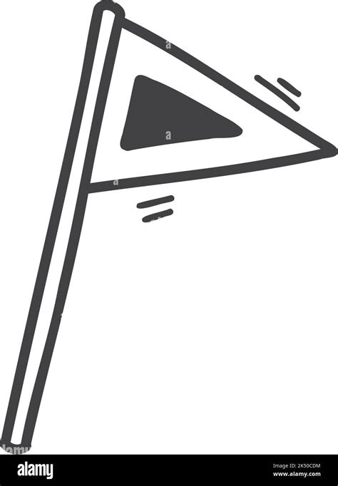 Hand Drawn Cute Flag Illustration Isolated On Background Stock Vector Image And Art Alamy