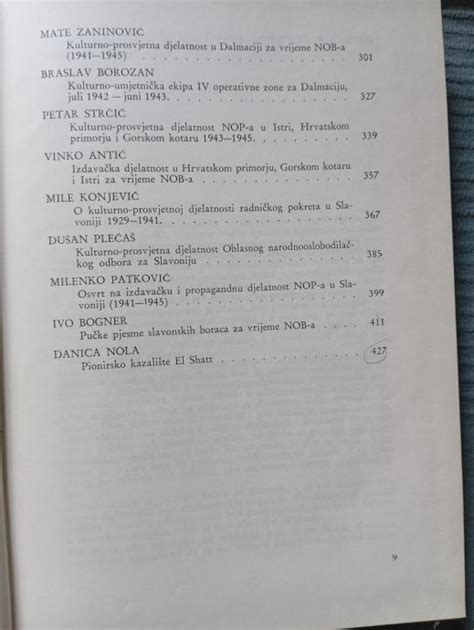 Kultura I Umjetnost U Nob U U Hrvatskoj Zbornik