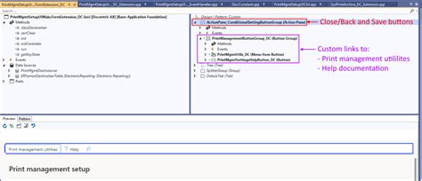 Add The Back Close And Save Buttons To Print Management Setup