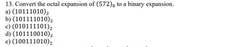 Answered Convert The Octal Expansion Of 5728 Bartleby