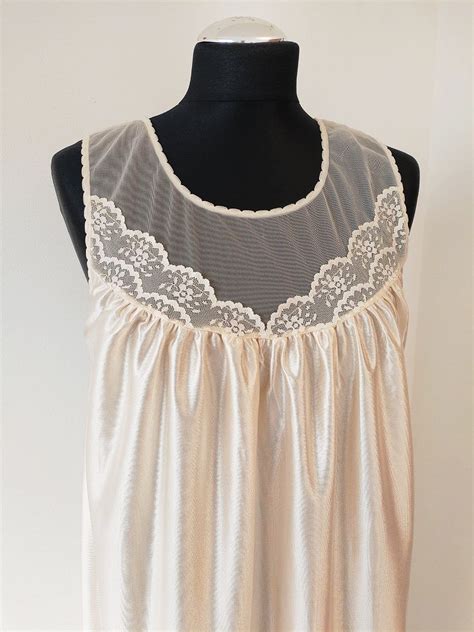Vintage Long Nightgown S Plus Size Etsy
