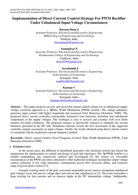 Pdf Implementation Of Direct Current Control Strategy For Pwm