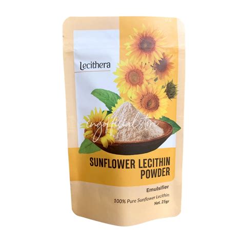 Jual Lecithin Powder Sunflower Halal Emulsifier Lesitin Bubuk Biji