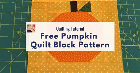 Free Pumpkin Quilt Block Pattern Needlepointers