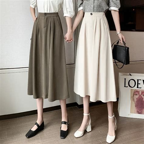 Neutral Color Midi Pleated Skirts 1000 Skirts Free Shipping