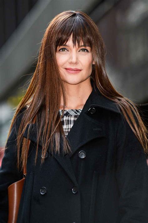 Katie Holmes Gets Bangs Hairstyle Pics Us Weekly