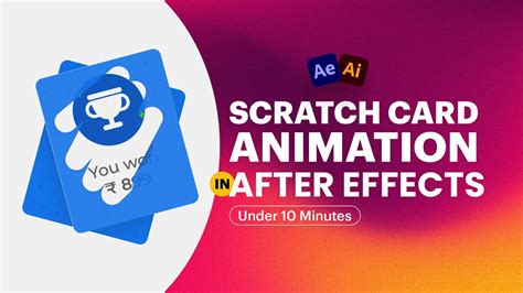 Scratch Card Animation In After Effects Tutorial Youtube