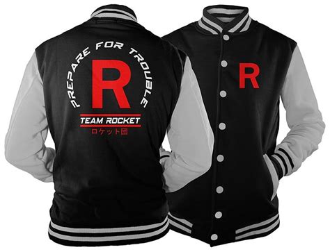 Team Rocket Varsity Jacket Inspired By Pokemon Clothing