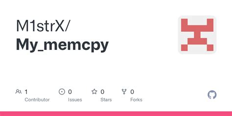 Github M1strxmymemcpy