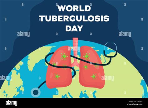 World Tuberculosis Day Background Illustration In Flat Design Stock Vector Image And Art Alamy