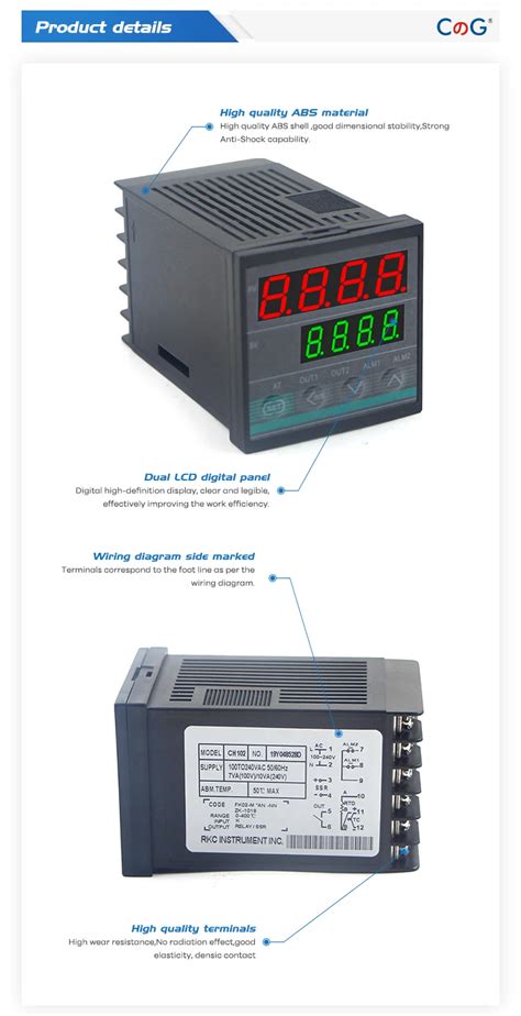 ch multy input k e j pt100 double output ssr relay ac 220v 24v digital thermostat intelligent