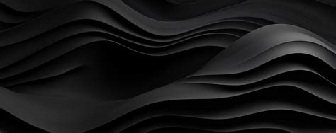 Premium Photo Abstract Black Wave Pattern Background Wallpaper Design Illustration