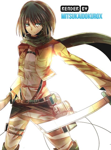 Render Mikasa By Mitsukaidokurox On Deviantart
