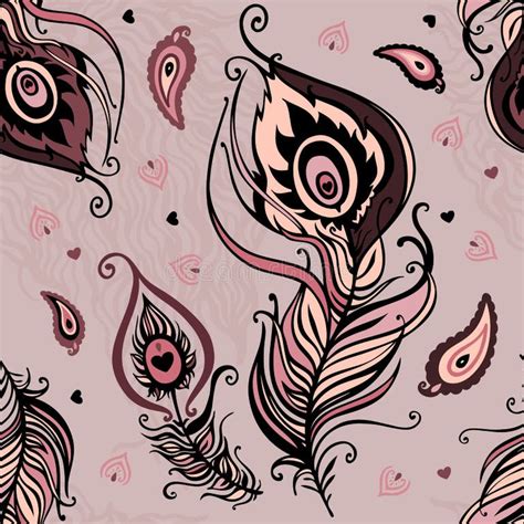 Stylized Peacock Feather Stock Illustrations 1912 Stylized Peacock Feather Stock