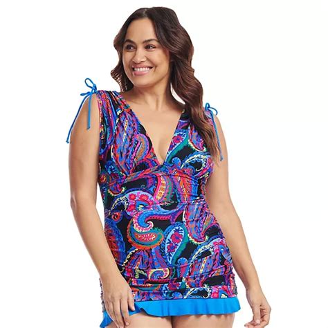 Plus Size Mazu Skater Ruched One Piece Swimdress