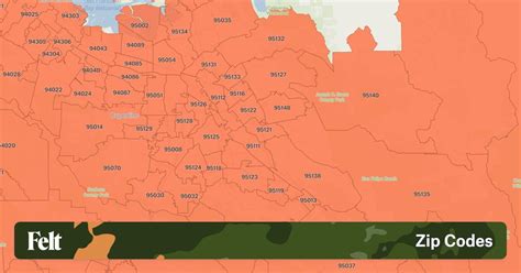 San Jose California Zip Code Map