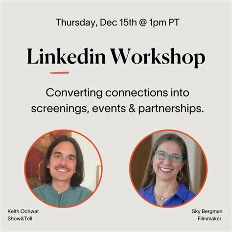 Sky Bergman En Linkedin Excited To Be Speaking With Keith Ochwat This
