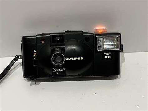 【やや傷や汚れあり】olympus オリンパス Xa2 コンパクトフィルムカメラ A11 Dzuiko 35mm F35 ストロボセット