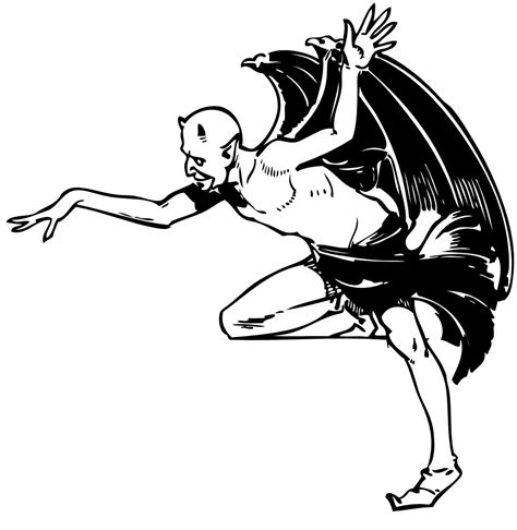 Onlinelabels Clip Art Devil Posing