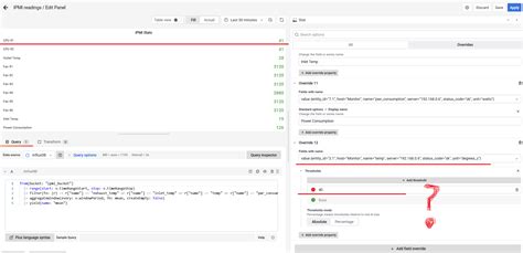 Adding Override Properties Not Taking Affect Rgrafana