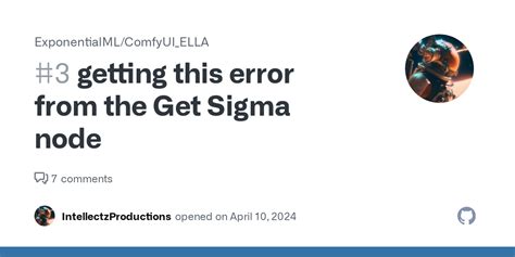Getting This Error From The Get Sigma Node Issue Exponentialml