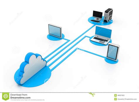 Cloud Computing Concept Stock Illustration Illustration Of Network