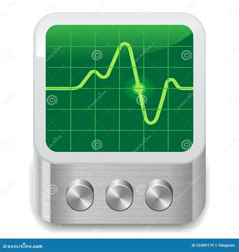 Icon For Oscilloscope Cartoon Vector 25389179