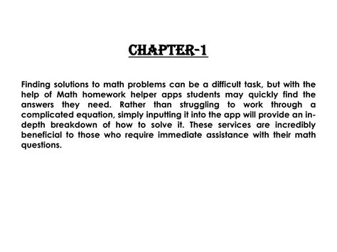 Ppt Math Homework Helper App Powerpoint Presentation Free Download
