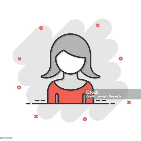 漫畫風格的女人臉圖示人們在白色背景上的卡通向量插圖夥伴關係飛濺效應業務概念向量圖形及更多互聯網圖片 互聯網 人 人力資源 Istock