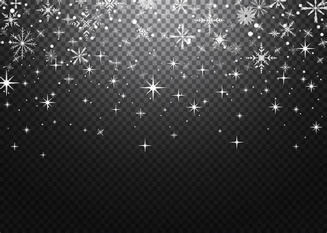 Premium Vector Background With Snow Fall