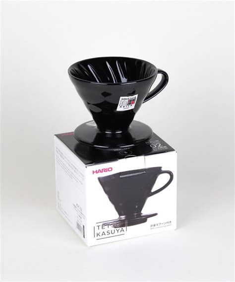 Hario V60 02 Kasuya Black Ceramic Dripper Luna Coffee