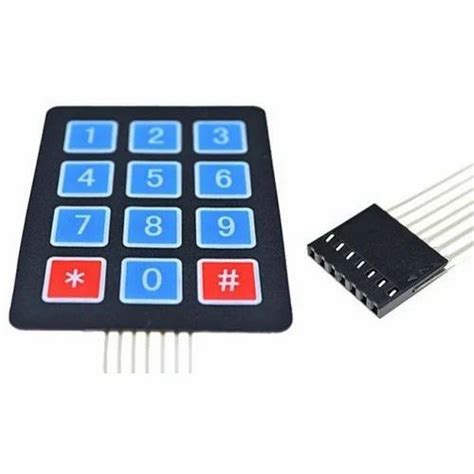 Membrane 3x4 Matrix Keypad Sensor Module At 99 Piece Sensor Module