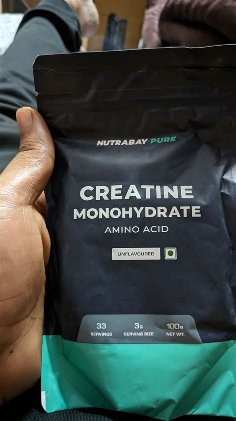 Nutrabay Pure Creatine Monohydrate Micronised 100 Gm 022 Lb Unflavoured Nutrabay™
