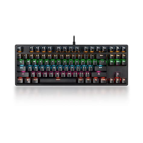 Teclado Mecánico De 87 Teclas Teclado Con Cable Teclado Retroiluminado