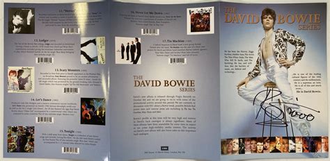 Lot 108 David Bowie Signed Booklet