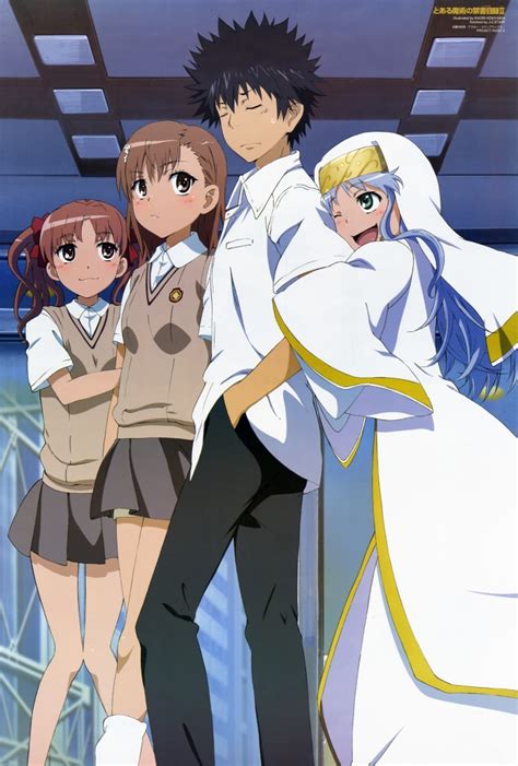 とある科学の超電磁砲とある魔術の禁書目録【インデックス上条当麻御坂美琴白井黒子】 壁紙