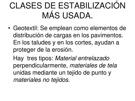 PPT ESTABILIZACIÓN DE SUELOS PowerPoint Presentation free download