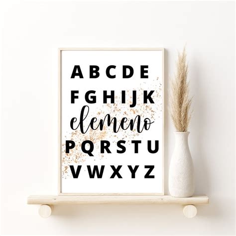 Mailed Print Alphabet Abc Printable Poster For Classroom Nursery Or Homeschool Wall Art Cute