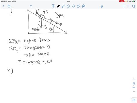Solved Can You Please Help Me Out With Those Question Myangle Of Repose 26 6 Coefficient Of