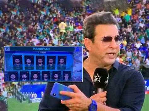 Wasim Akram Gets Angry As Broadcaster Displays Wrong Pakistan Playing