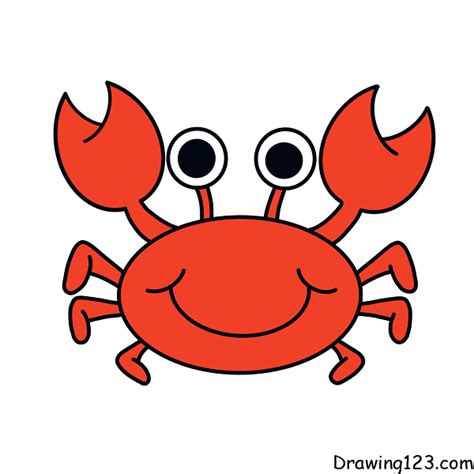 How To Draw A Cartoon Crab Sheetfault34