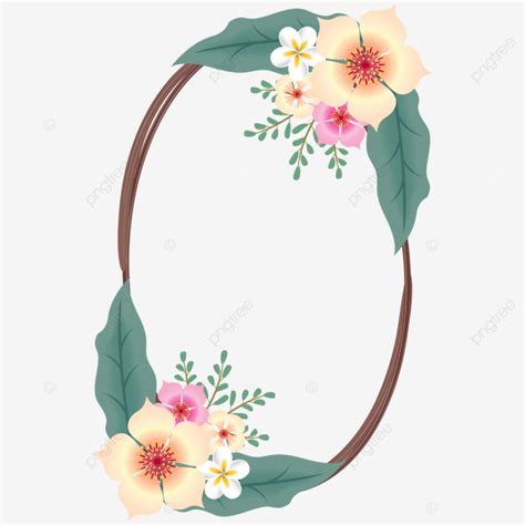 花卉邊框框架工作 花框 花藝 圓形邊框向量圖案素材免費下載，png，eps和ai素材下載 Pngtree