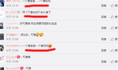 熊黛林首曬雙胞胎女兒正面照，呆萌可愛，網友評論炸了 每日頭條