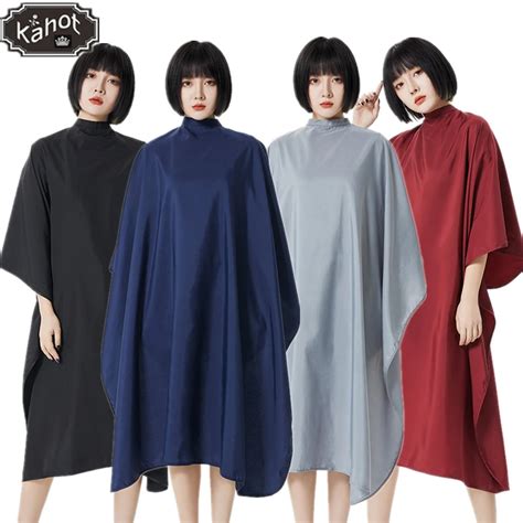 미용실 전문 헤어 스타일리스트 이발 숄 헤어 커팅 정전기 방지 붙지 않는 버튼 앞치마 이발 케이프캡 호일 And 랩 Aliexpress