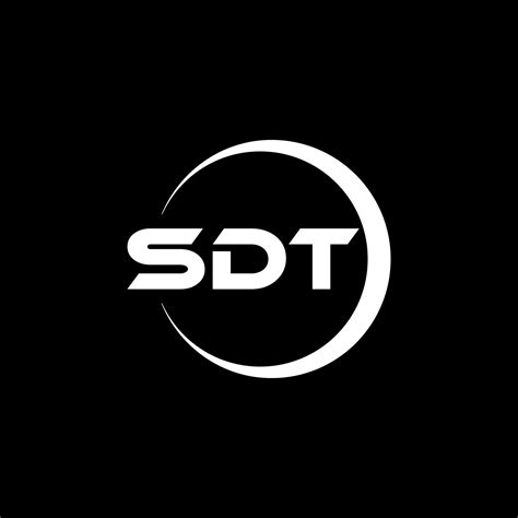 Sdt Letter Logo Design In Illustration Vector Logo Calligraphy
